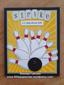 Ten Pin Bowling Card | Little Paper Star – Rhonda Fawcett