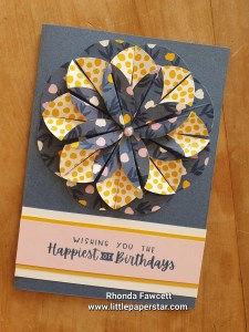 Dahlia Fold Card | Little Paper Star – Rhonda Fawcett